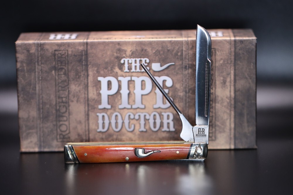 ROUGH RYDER TOBACCO BONE PIPE DOCTOR KNIFE