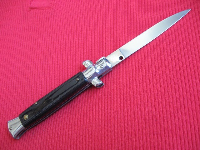 Older MILANO Italian Style 9" Stiletto Switchblade Knife.