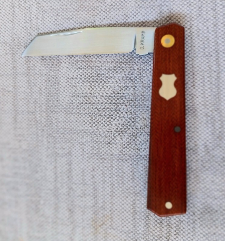David Kramp Prototype Hana Slipjoint, Vintage Crosscut Canvas ...