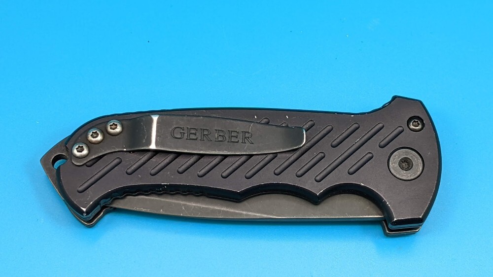 Gerber 06 Auto, Drop Point, Partially Serrated Corrosion Resistant S30v ...