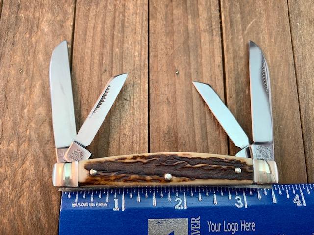 German Eye by Carl Schlieper 4 Blade Congress Stag