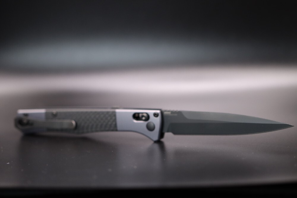 Benchmade Auto Fact AXIS Lock Knife Aluminum/CF (4" Black DLC)