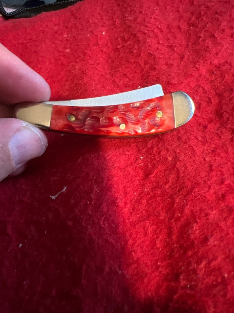 Case XX 1889-1989 R611098 SS Red Bone Handle Corn Hole Razor Limited ...