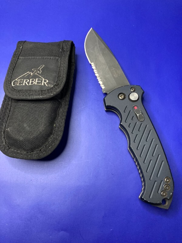 Gerber Auto 06 Automatic Knife Aluminum Scales