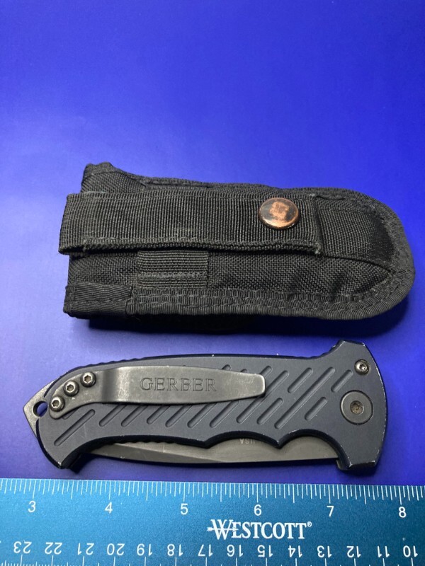 Gerber Auto 06 Automatic Knife Aluminum Scales