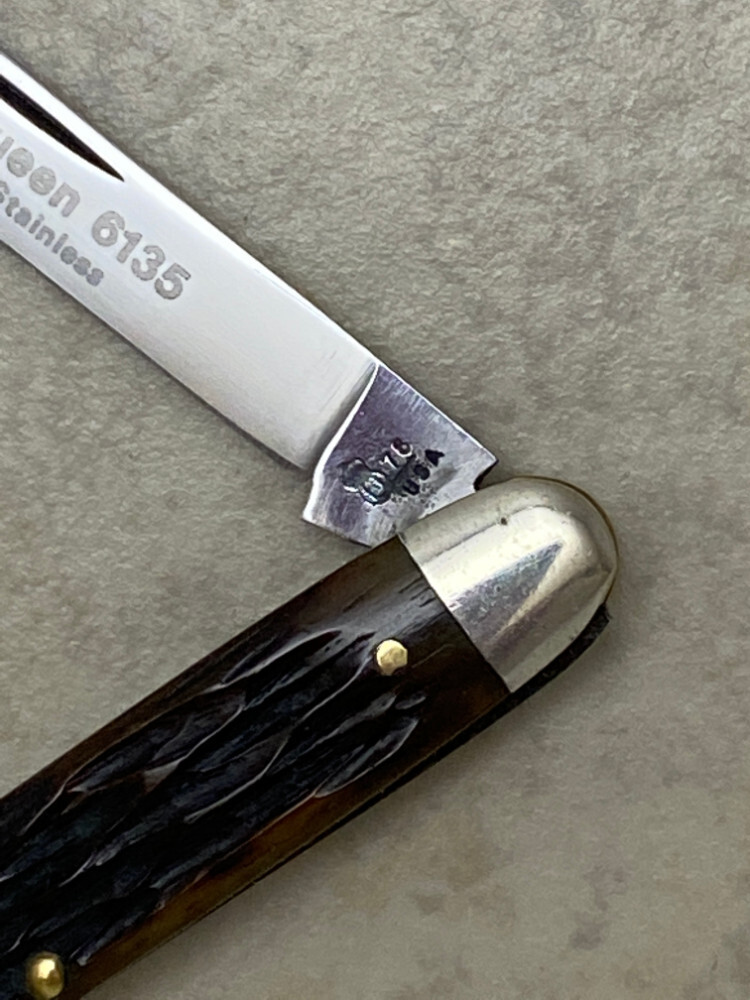 Queen 1978 USA 6135 Stainless Bone Pen Knife