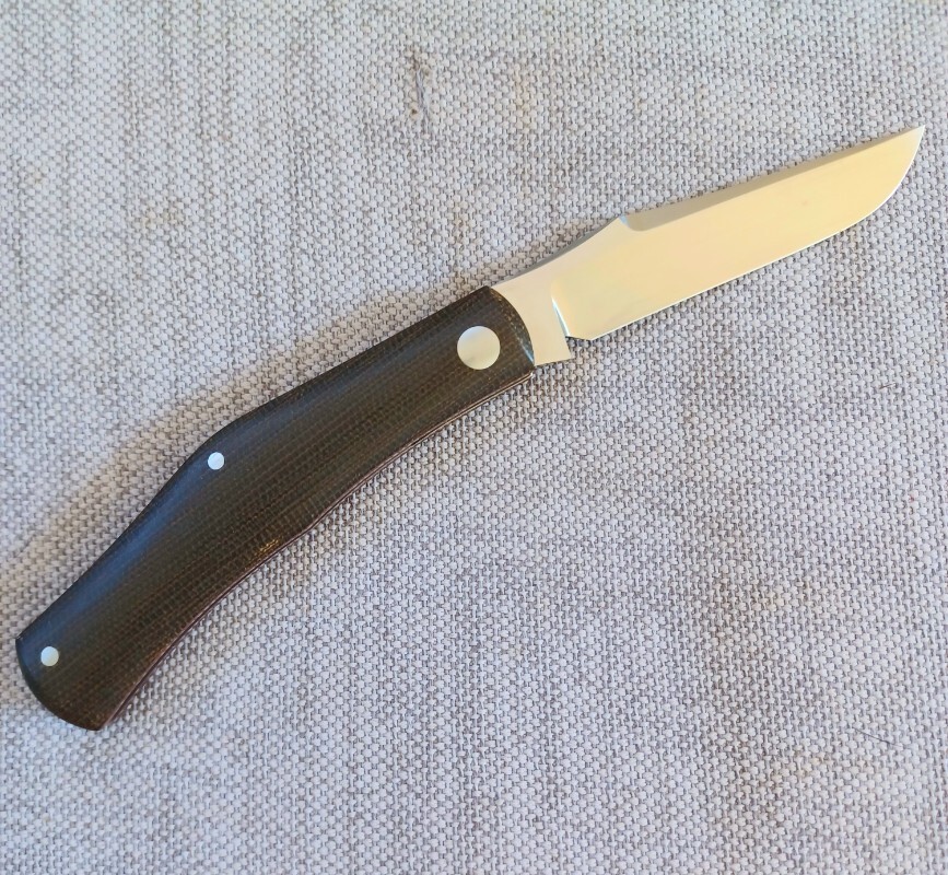 Rhidian Rogue Wave Trapper...OD green canvas micarta. .Cpm154..3.625 ...