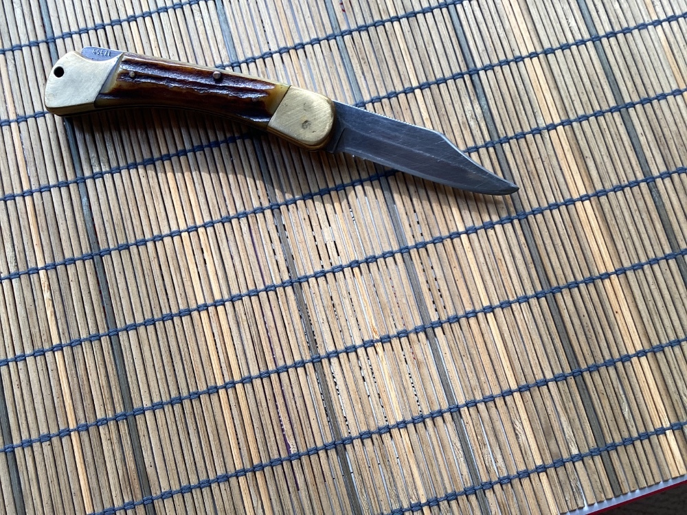 VINTAGE PUMA DUKE LOCKBACK STAG KNIFE