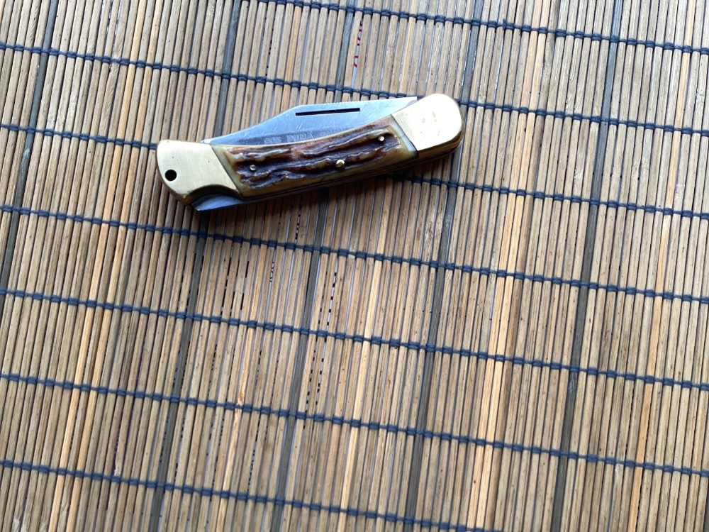 VINTAGE PUMA DUKE LOCKBACK STAG KNIFE