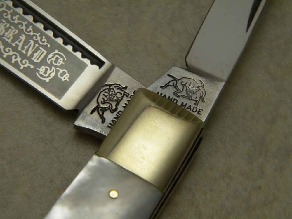 Bulldog Brand Solingen Germany Pearl Gunstock Jack Knife