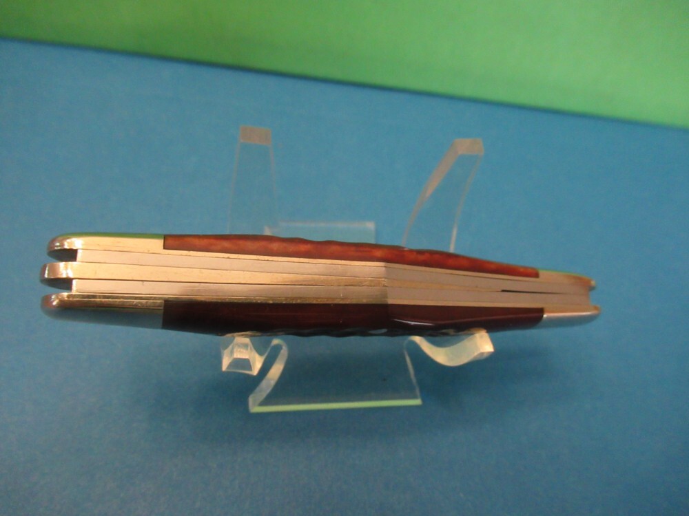 Case XX 1976 Brown Bone Split Back Whittler Pattern # 6383 CV