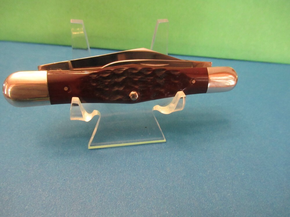 Case XX 1976 Brown Bone Split Back Whittler Pattern # 6383 CV