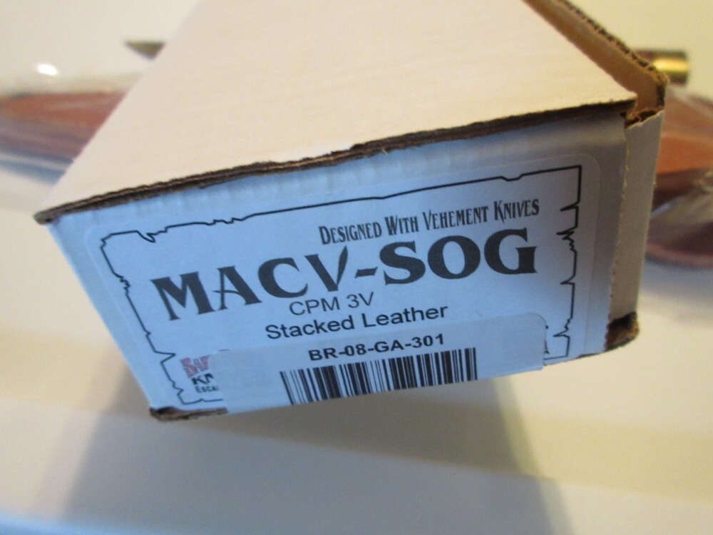 BARK RIVER VEHEMENT MACV- SOG CPM 3V STACKED LEATHER NIB