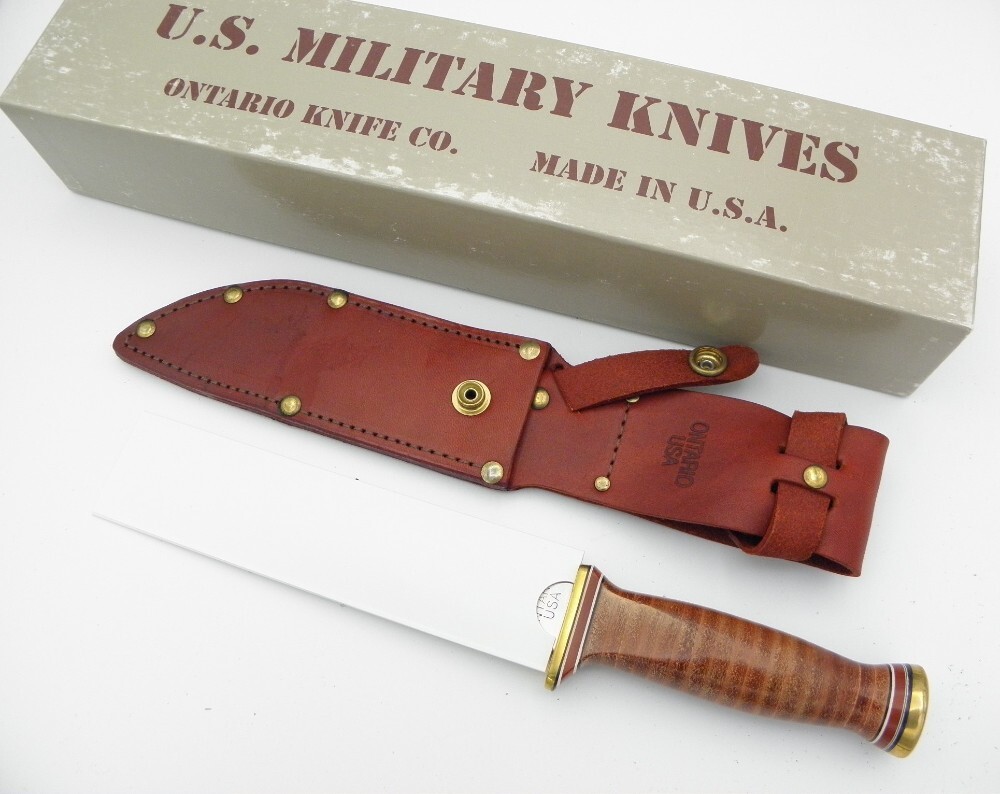 Ontario USA P3 Army Quartermaster Knife, 1995: 10 3/4” overall with a 6 ...
