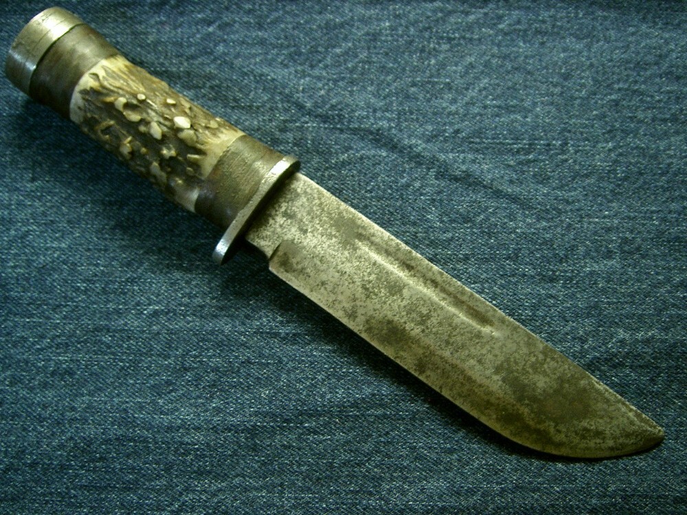 VINTAGE STAG CATTARAUGUS 225Q QUARTERMASTER FIXED BLADE BOWIE SURVIVAL ...