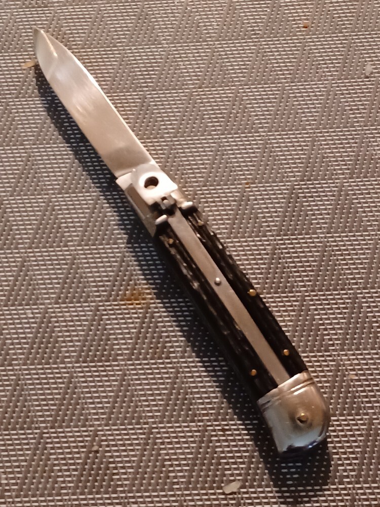 8" Italian Rostfrei Lever lock knife.