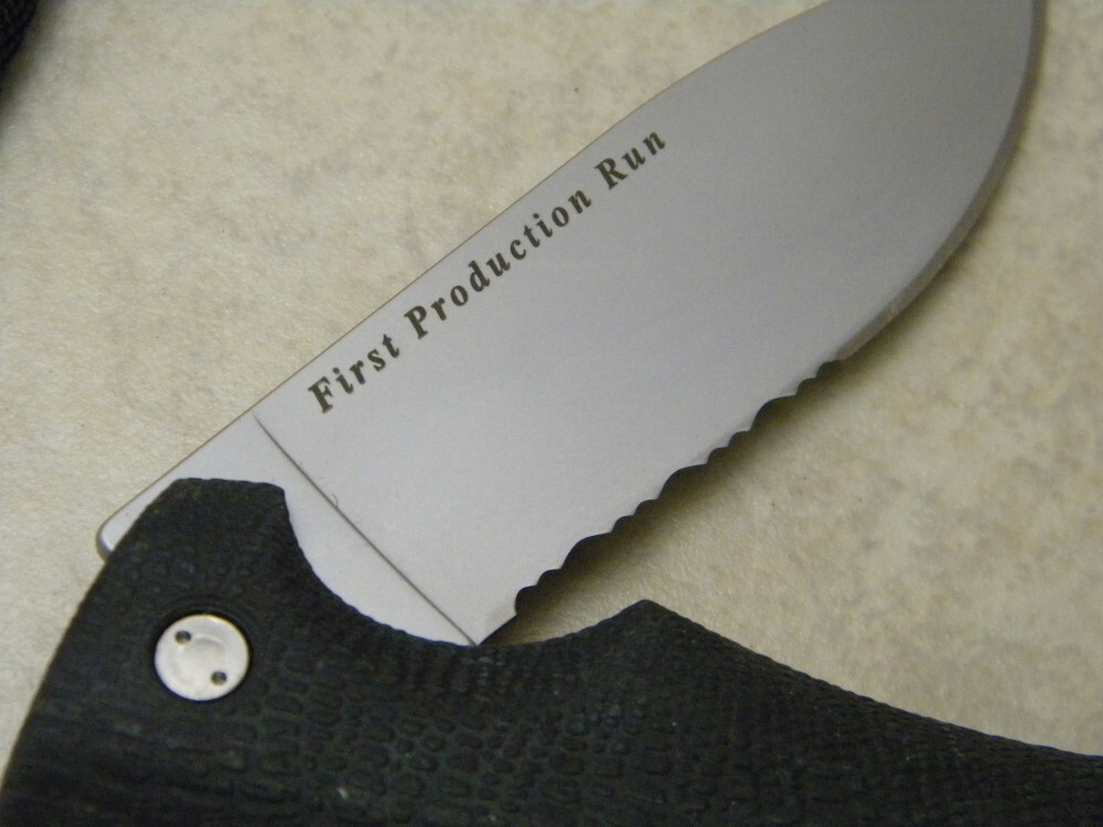 Gerber USA First Production Run ATS-34 Lockback Gator Knife in Nylon Pouch