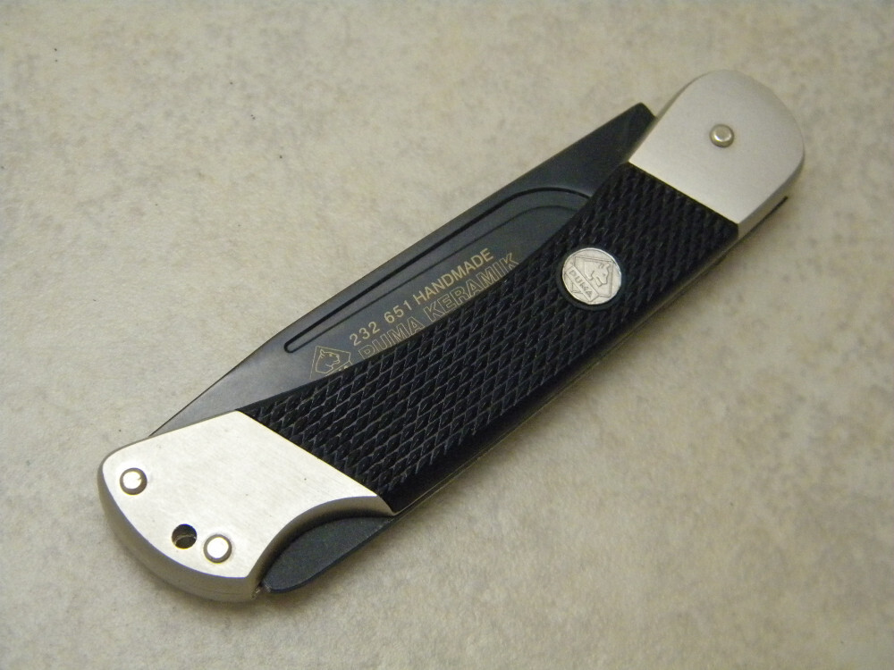 Puma Keramik 232 651 Handmade Ceramic Blade Lockback Knife in Pouch