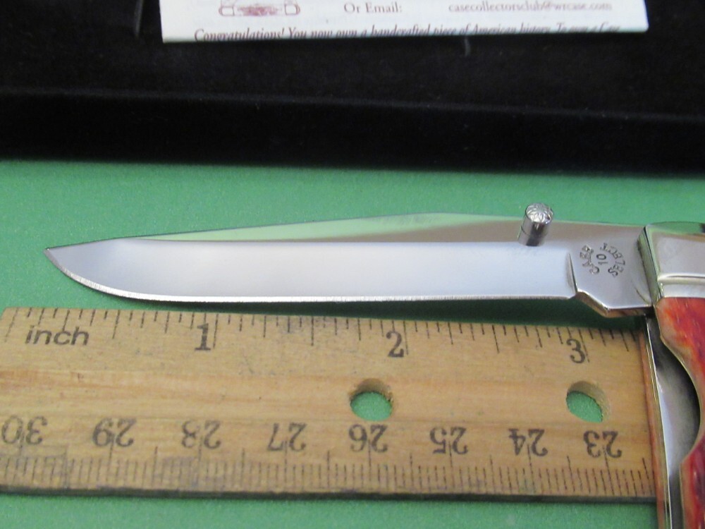 Case XX Select 2008 Tested Red Bone Trapperlock Pattern # 6154l SS 10th ...