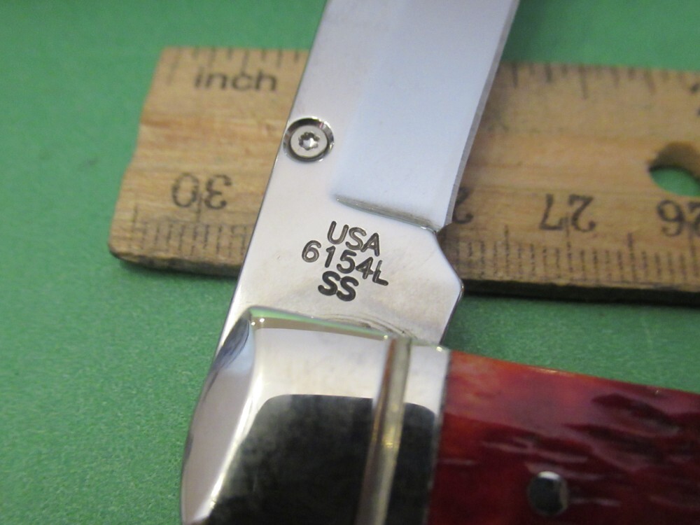 Case XX Select 2008 Tested Red Bone Trapperlock Pattern # 6154l SS 10th ...