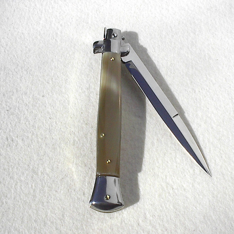 NEW FRANK BELTRAME 11" GENUINE LIGHT HORN ITALIAN STILETTO