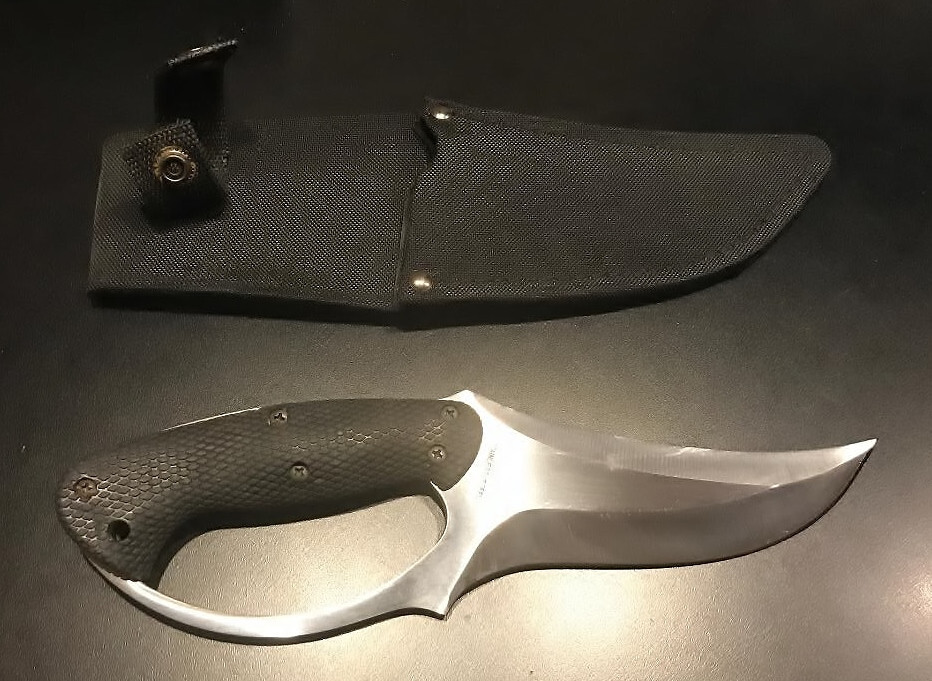 Fixed-Blade Bowie Knife with Sheath