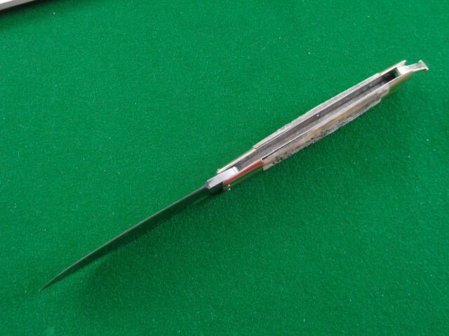 Large PHILIPPINE Balisong BATANGAS Butterfly Knife DOUBLE EDGE Bone ...