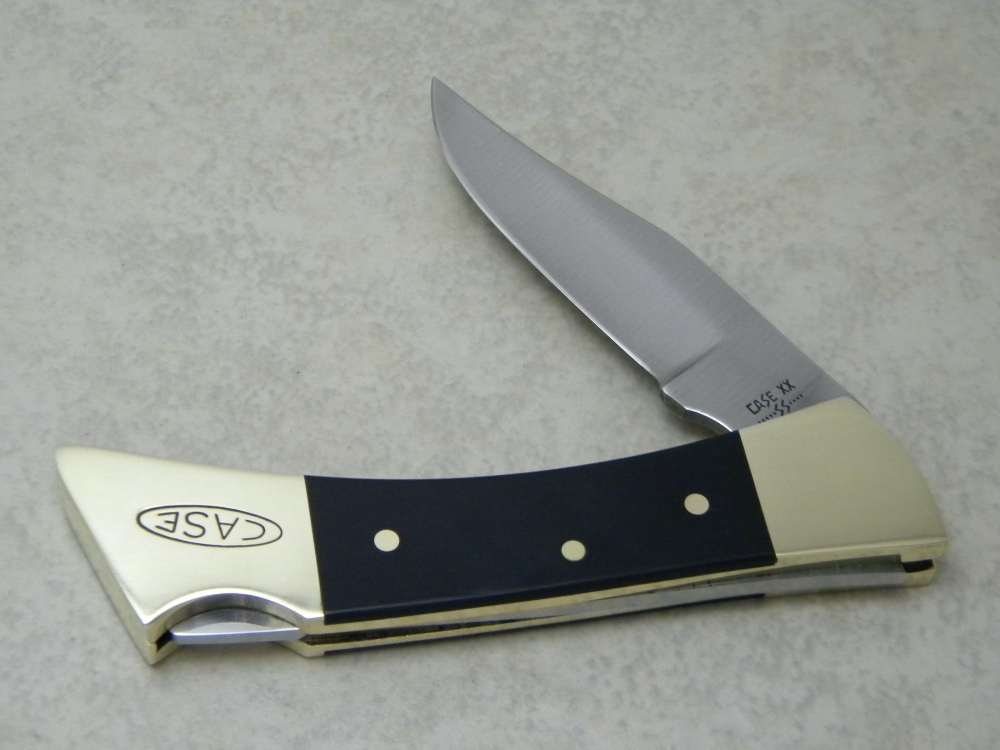 Case XX SS USA 9 Dot (1981) Slick Black 2159 LSSP Lockback Knife