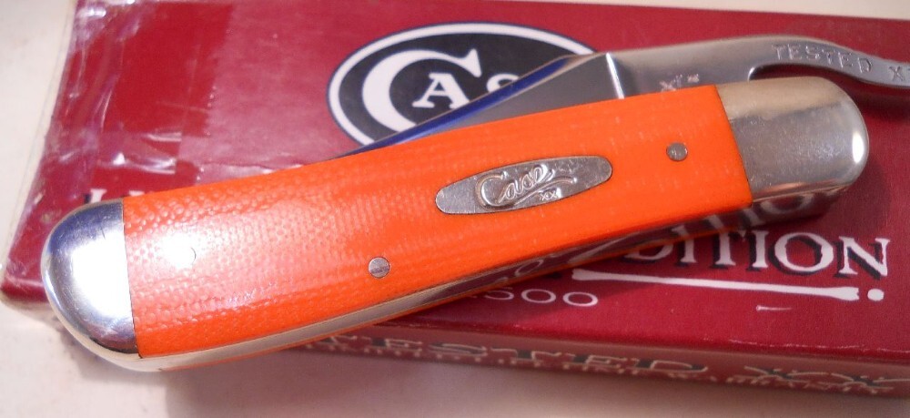Case 101953L Russlock Knife G10 Orange