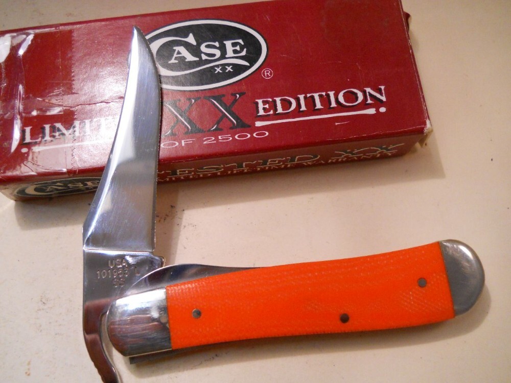 Case 101953L Russlock Knife G10 Orange