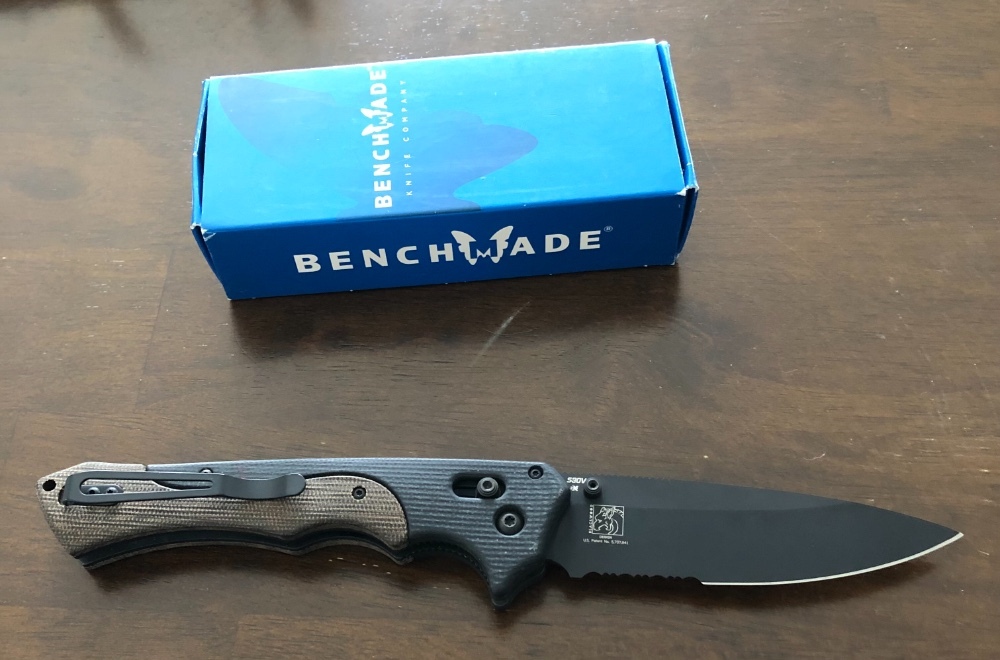 Benchmade 610SBK Blackwood Designed Rukus Knife - S30V Steel Partially ...