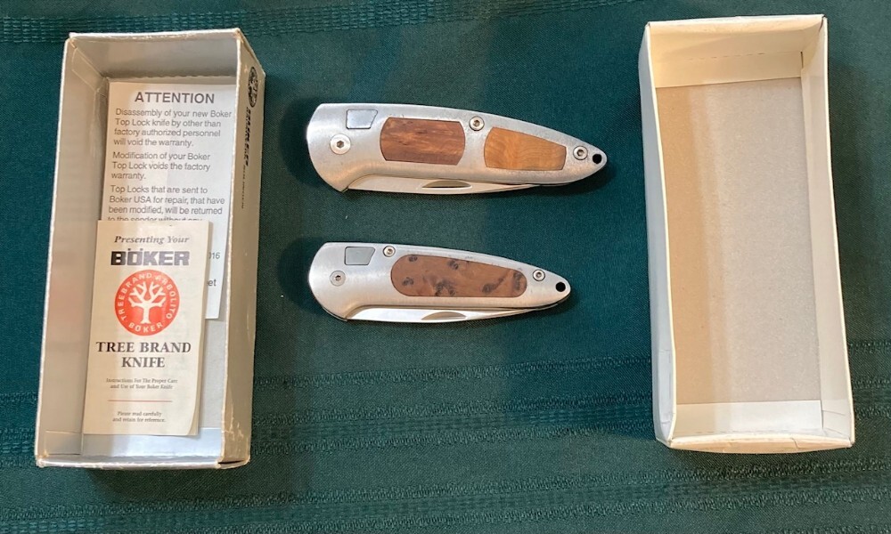 Two Boker Auto Conversions Top Lock & Top Lock II
