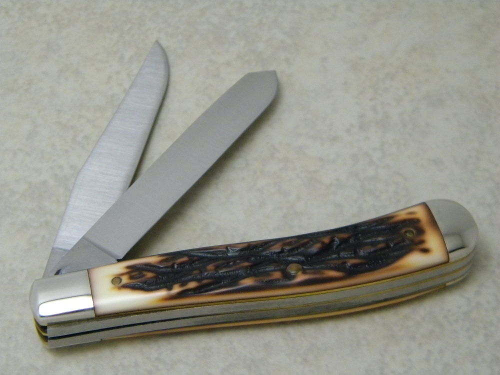 Schrade + USA 285UH Uncle Henry Staglon Pro Trapper Knife