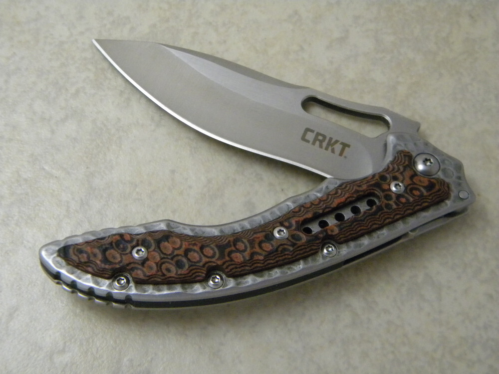 Columbia River Knife & Tool CRKT Fossil Ikoma Design Frame Lock Knife