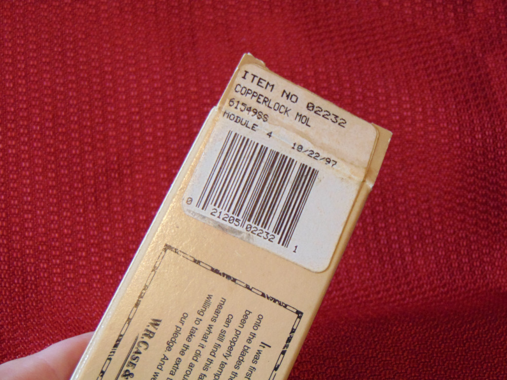 MIB 1997 CASE XX USA 61549L SS FLOATING DOTS SMOOTH MOLASSIS BONE ...