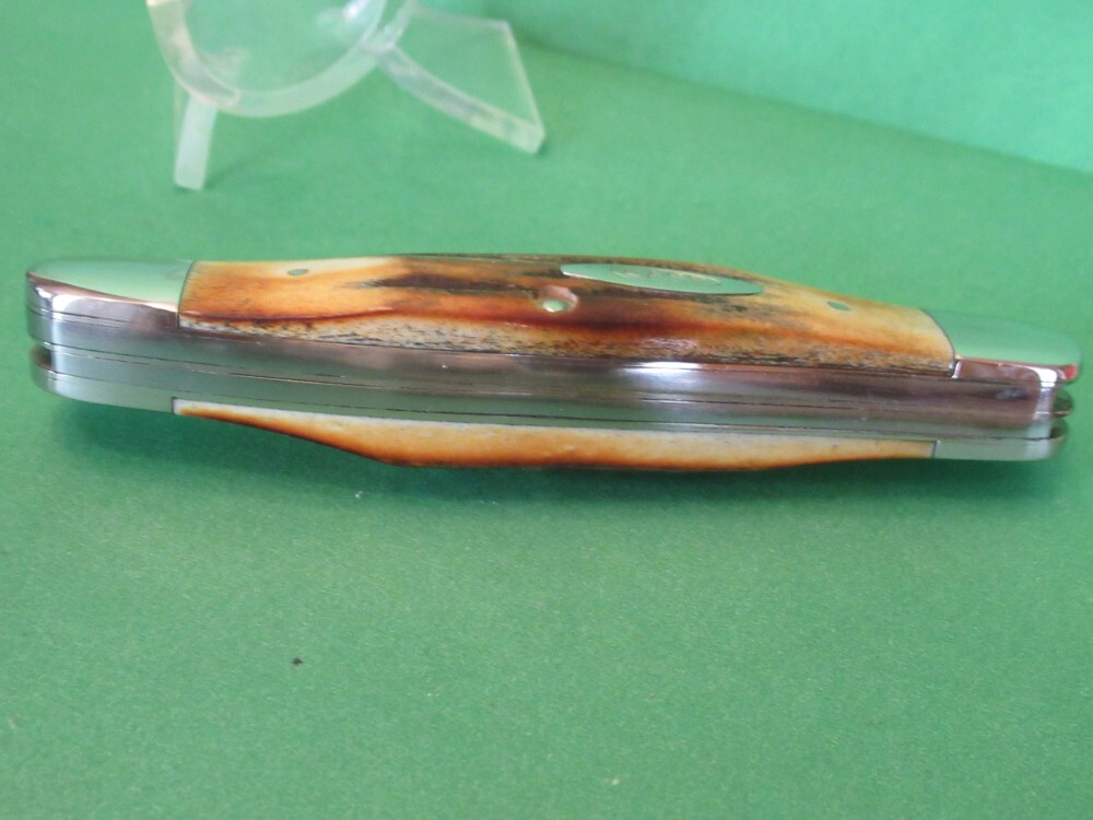 Case XX 1977 Stag Blue Scroll Stockman Pattern # 5347 SS