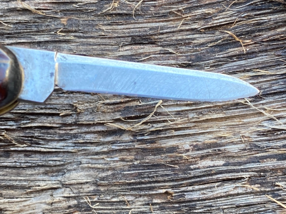 EARLY SCHRADE CUT CO WALDEN NY DOUBLE PUSH BUTTON SWITCHBLADE