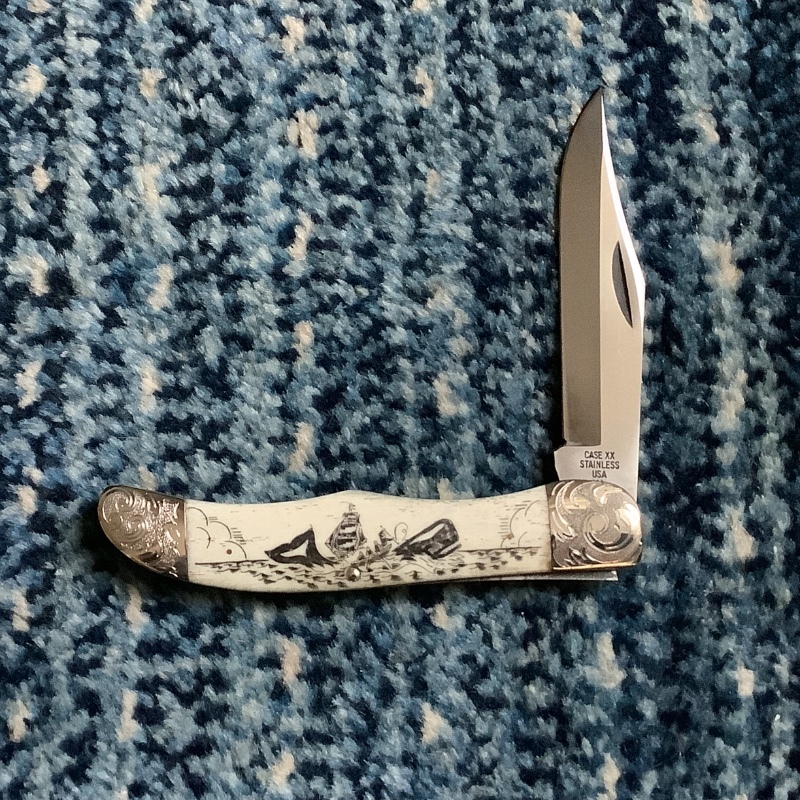 Case XX USA 1977 W 165 SAB SSP Moby Dick Folding Hunter