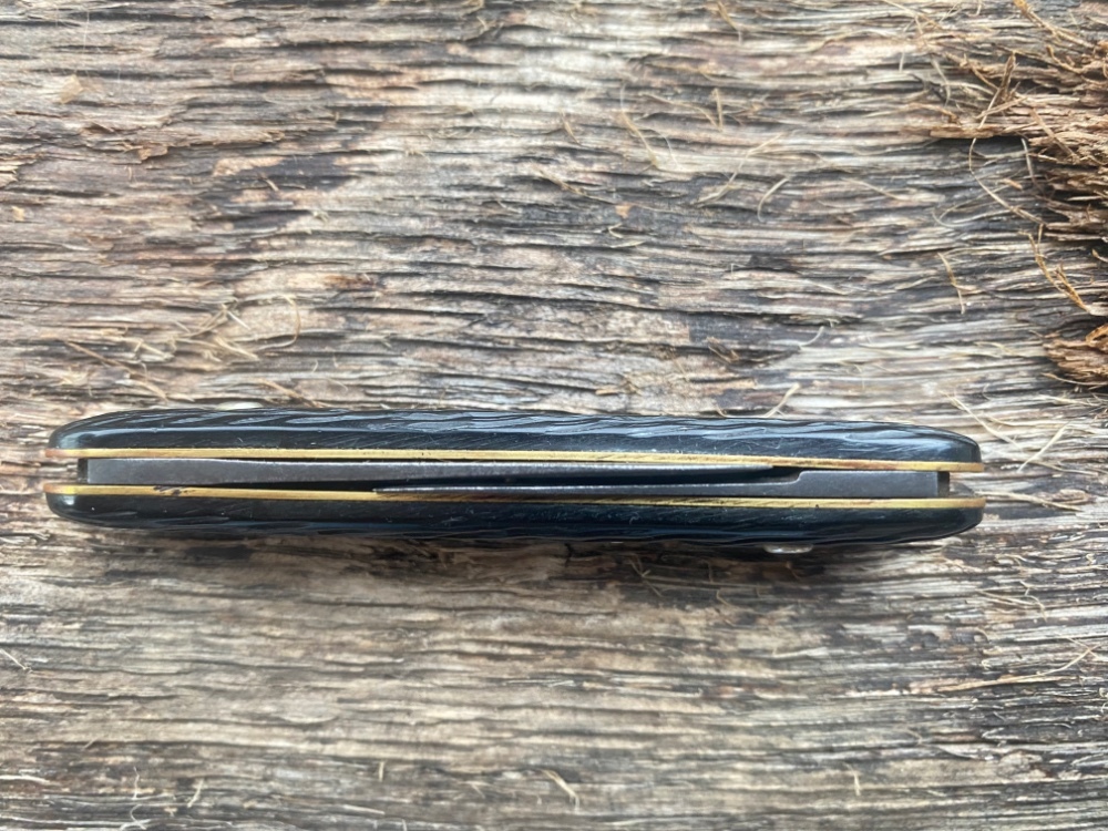EARLY SCHRADE CUT CO WALDEN NY DOUBLE PUSH BUTTON SWITCHBLADE