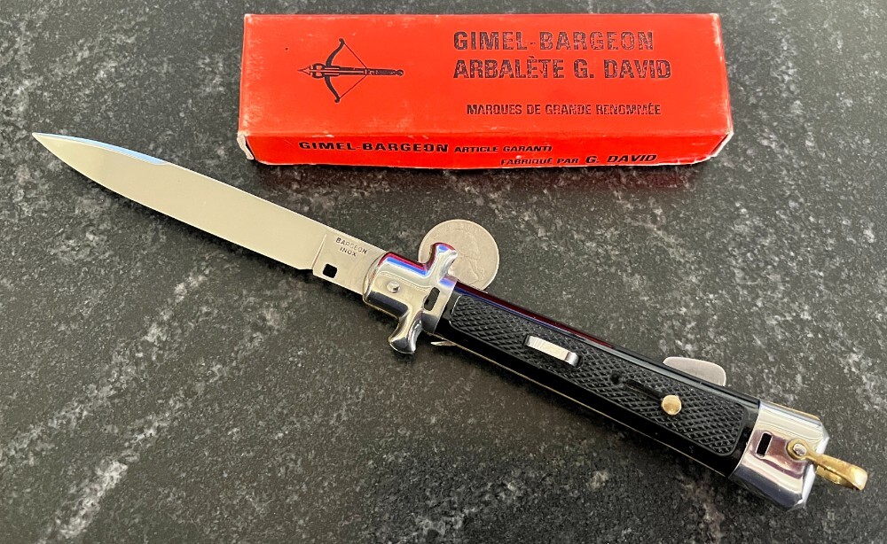 Bargeon Large Switchblade, Hard To Find 9 1/2 Inch, With Original Box ...