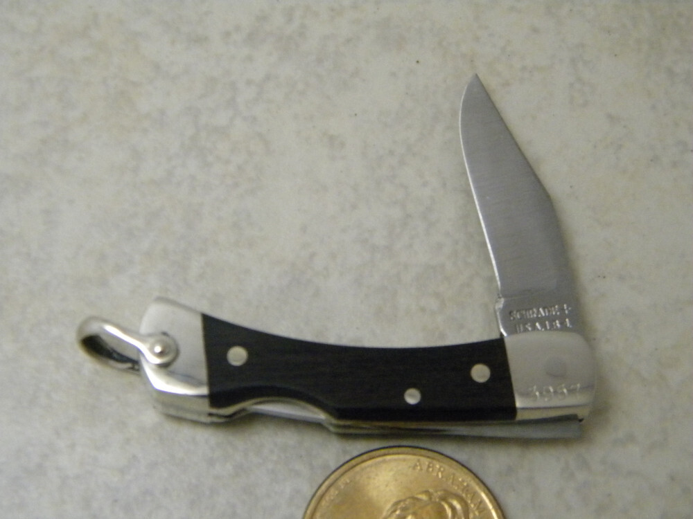 Schrade + USA LTD Wood LB-1 Mini Lockback Knife