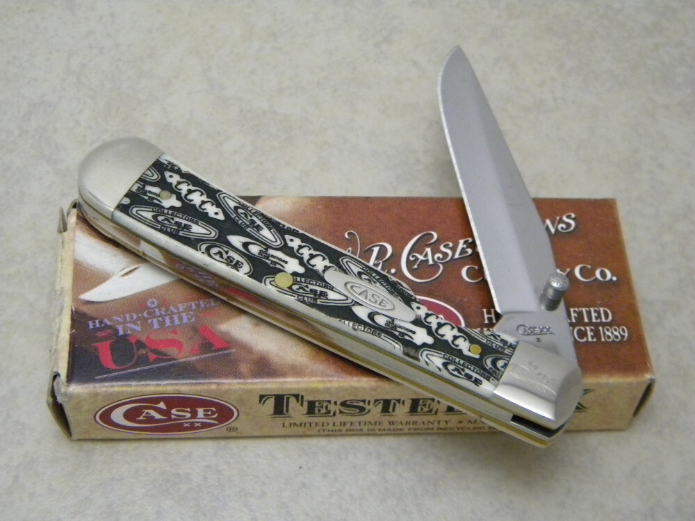 Case XX USA 2009 Natural 6154L Bone Trapperlock Knife in Box