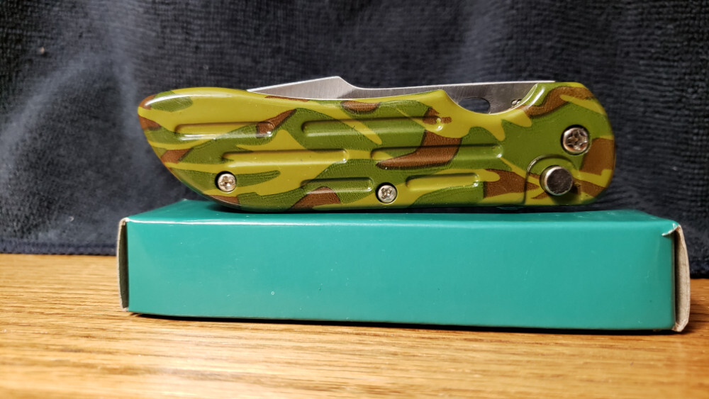 Remington Automatic Push Button Side Opening Switchblade Knife, New in ...