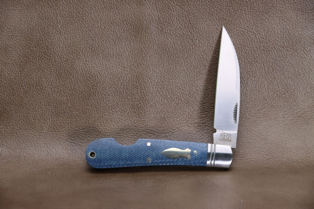 ROUGH RYDER RESERVE EZ OPEN BLUE MICARTA SWAY RRR009BM