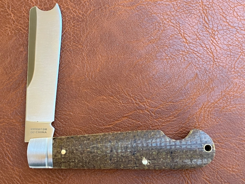 Rough Ryder Reserve Brown Micarta One Arm Razor