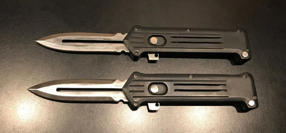 Pair of Joker-Style OTF Knives