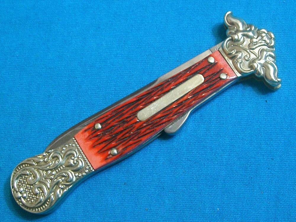 SCHRADE CLASSIC STEWART TAYLOR RED BONE HANDLE SDIRKRPB FOLDING POCKET ...