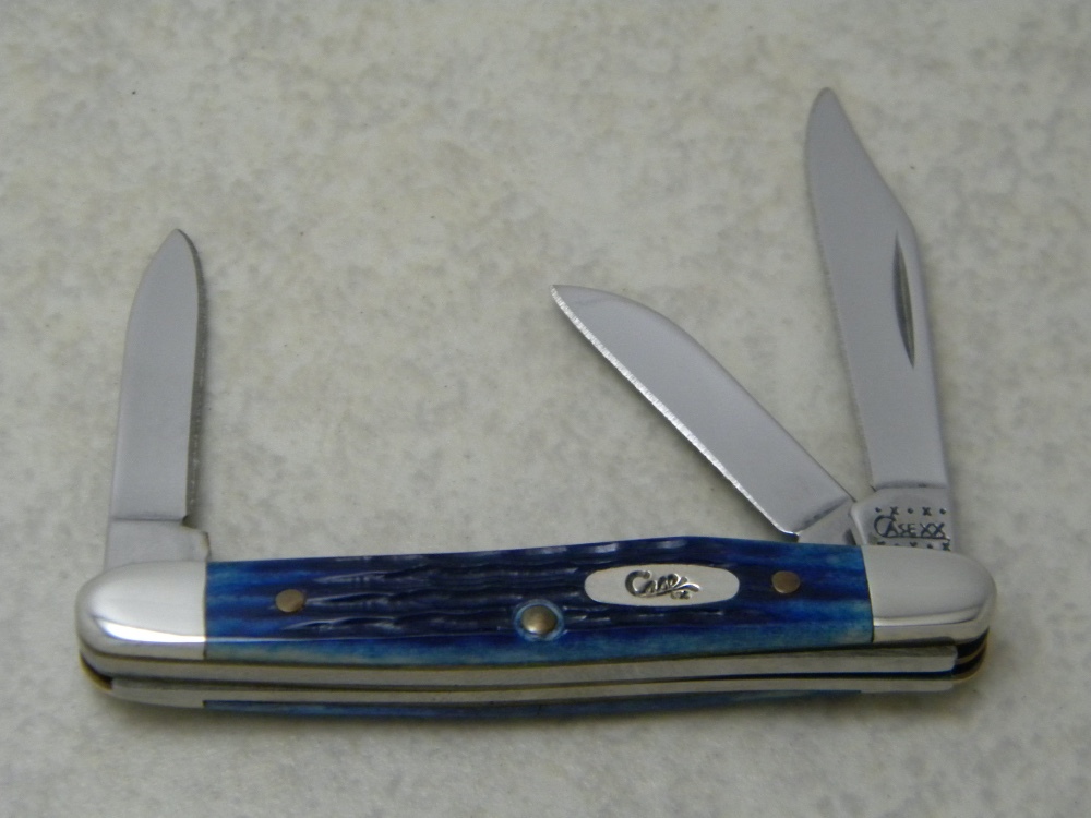 Case XX USA 2000 Blue Bone 6327 SS Tiny Stockman Knife