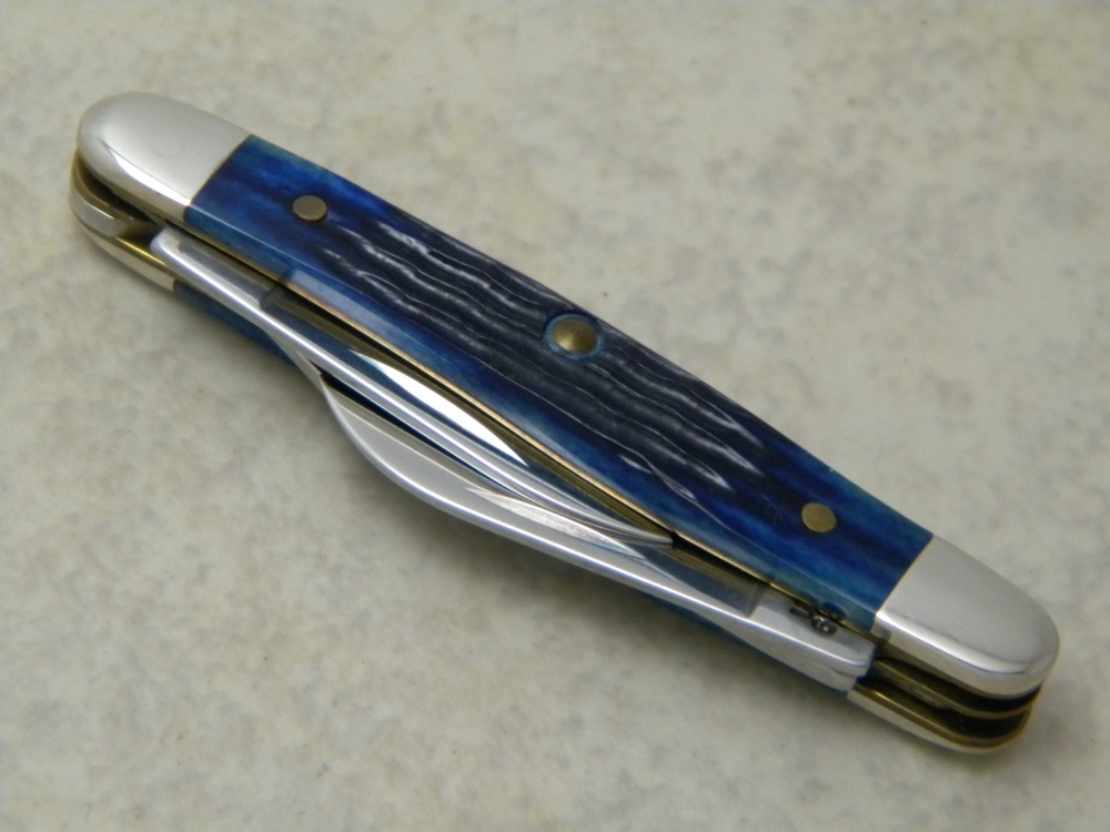 Case XX USA 2000 Blue Bone 6327 SS Tiny Stockman Knife