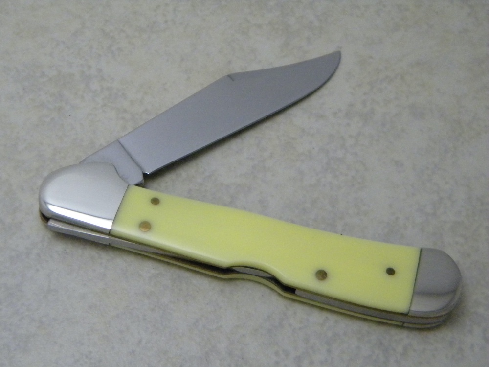 Case XX USA 2000 Yellow 31549L CV Copperlock Knife